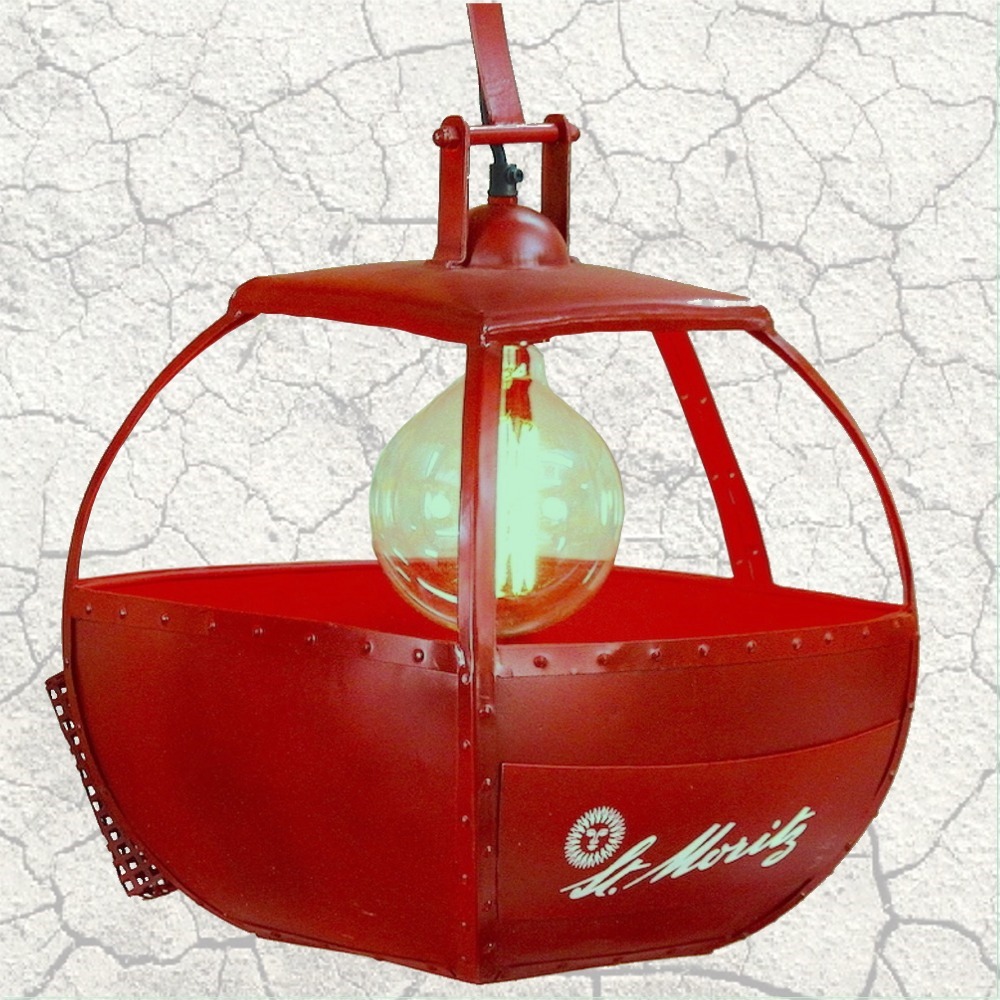 Suspension métal télécabine rouge - Les Sculpteurs Du Lac - Créateur ...