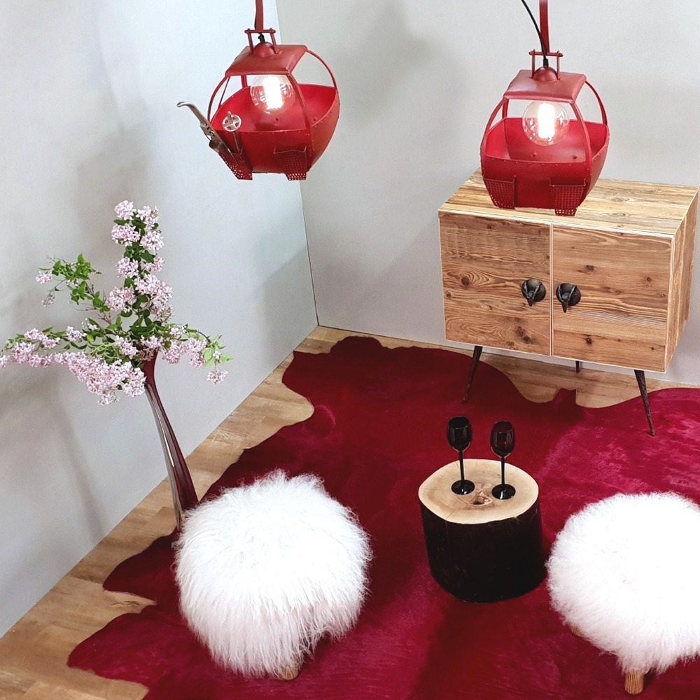 Suspension métal télécabine rouge - Les Sculpteurs Du Lac - Créateur ...